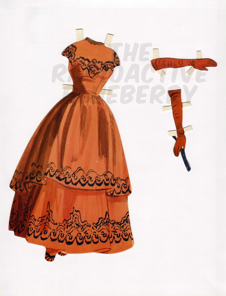 Betty Grable Paper Doll With Dresses With Five Full Outfits Etsy