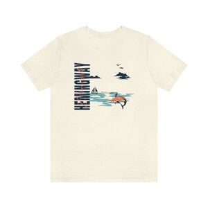 Hemingway Shirt Ernest Hemingway Old Man and Sea Tshirt Book Lover ...