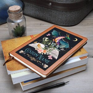 Custom Dragon Notebook, Mythological Dragons, Rustic Journal, Vintage ...