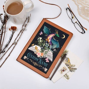Custom Dragon Notebook, Mythological Dragons, Rustic Journal, Vintage ...