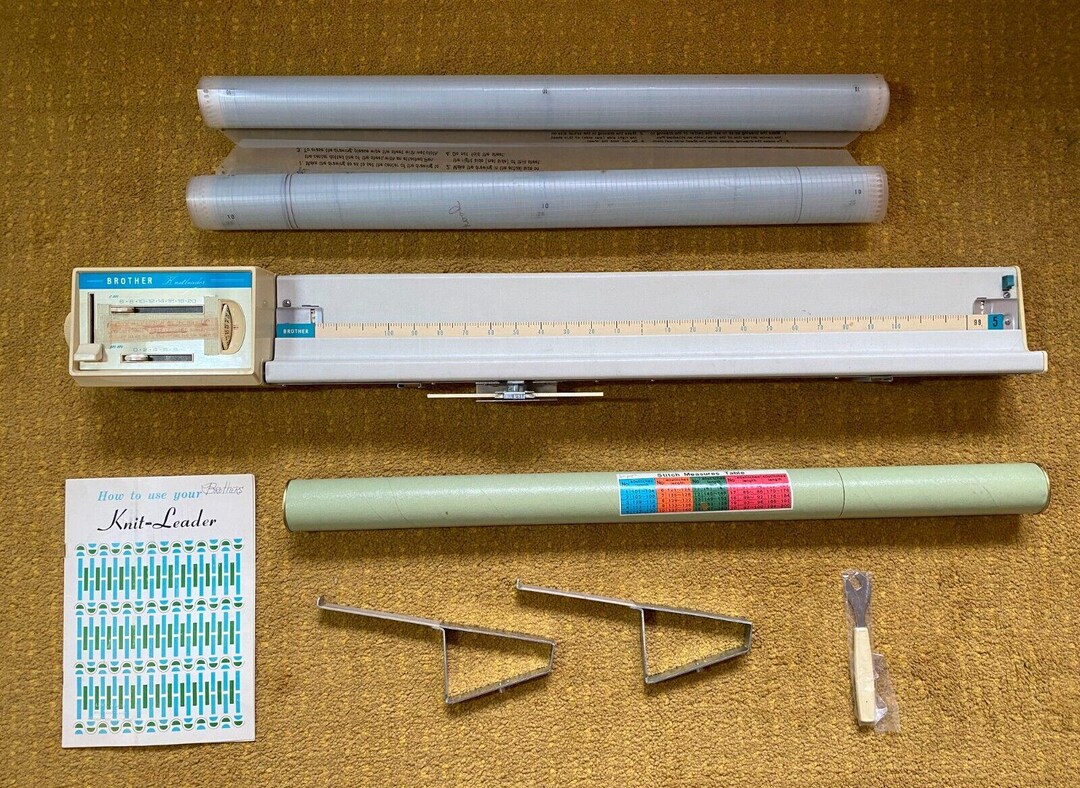 Vintage 1977 Brother Knitting Machine Knit Leader KL 112 Japan Knitter ...