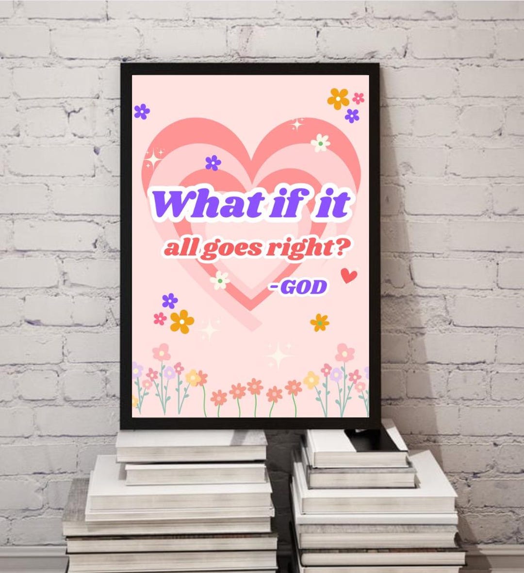 Kawaii Christian Digital Print, Kawaii Christian Bible Print, Positive ...