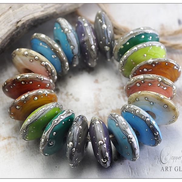 Lampwork Disc Bead - Etsy