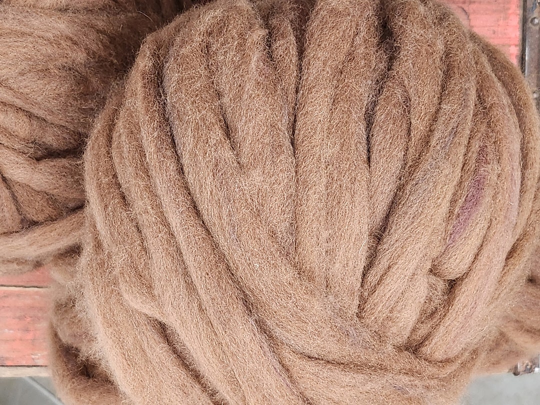 Dark Fawn 100% Alpaca Roving With SUPER Subtle Overdyed Tones - Etsy