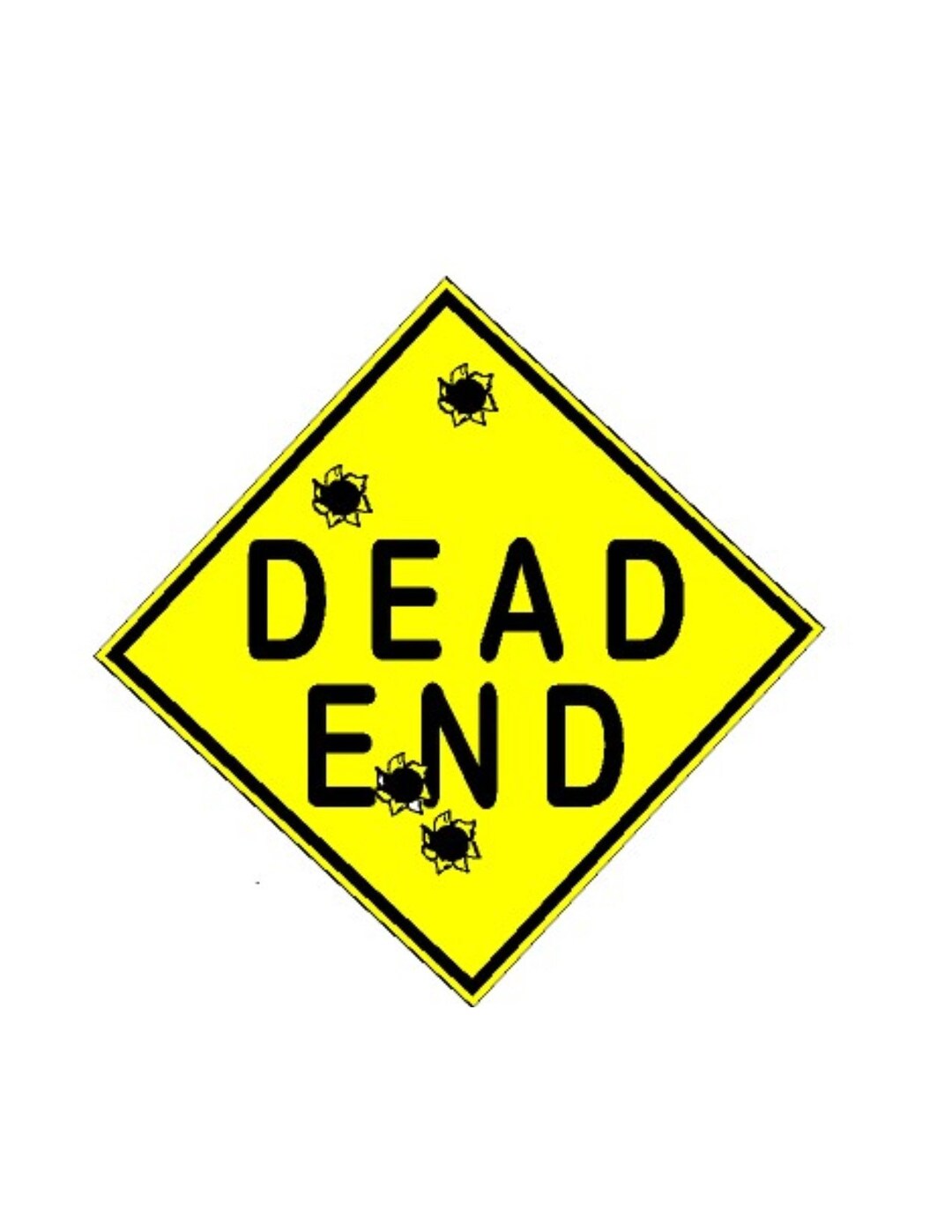 Dead End Caution Sign - Etsy