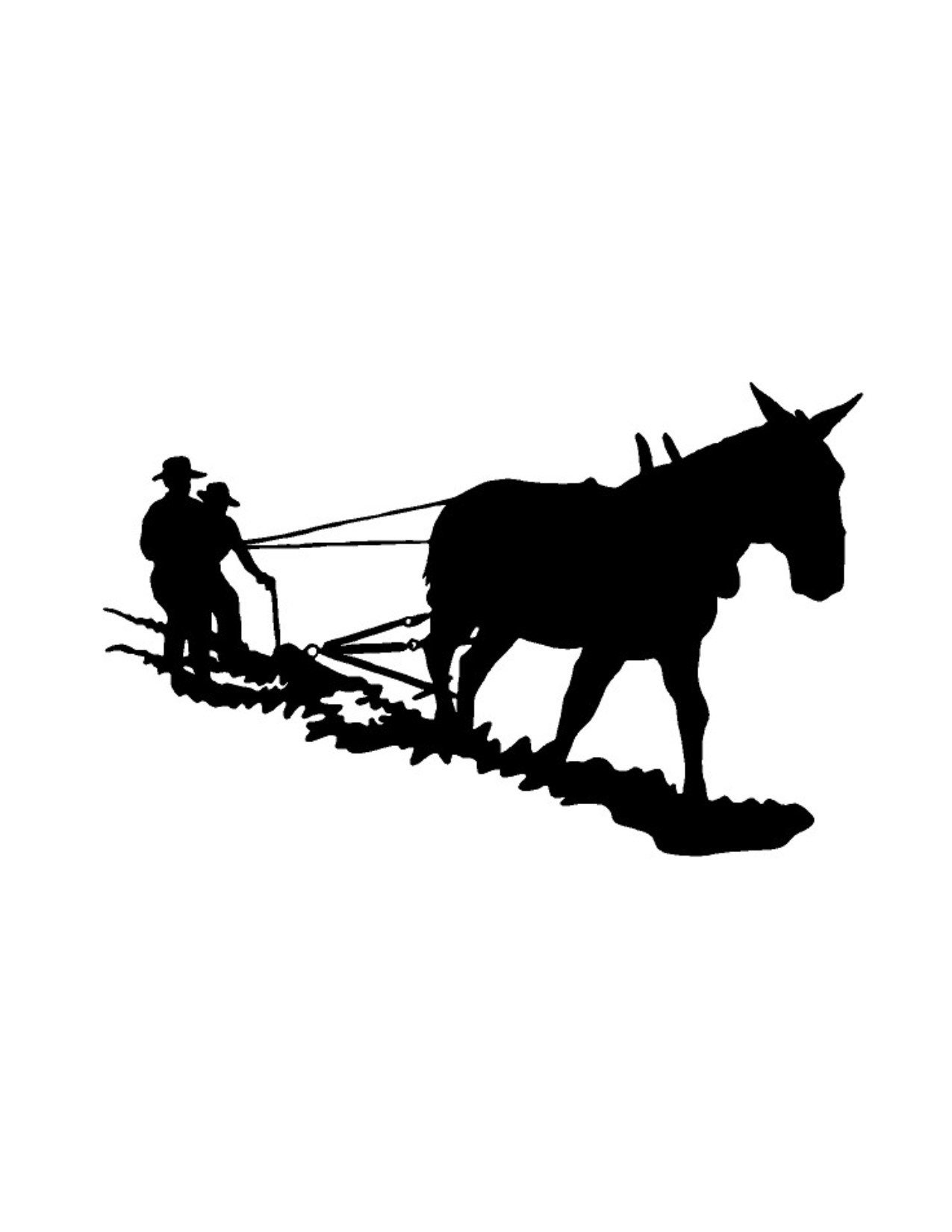 Plowing Mule - Etsy