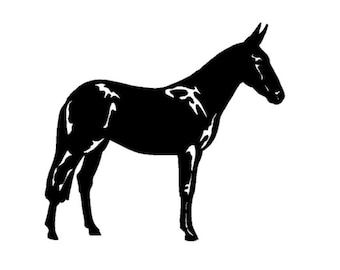 Mule Head Decal Donkey Contour Cut Vinyl Decal Equestrian Car - Etsy