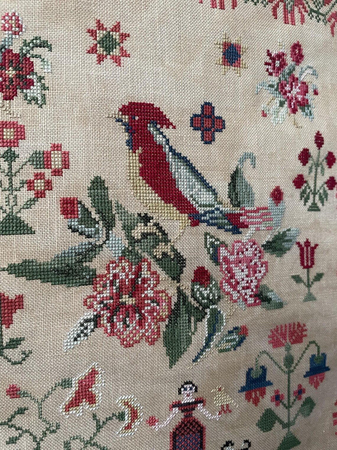Ann Hunt From Ellen Hunt Walsh 1855 - Reproduction Sampler (PDF) - Etsy