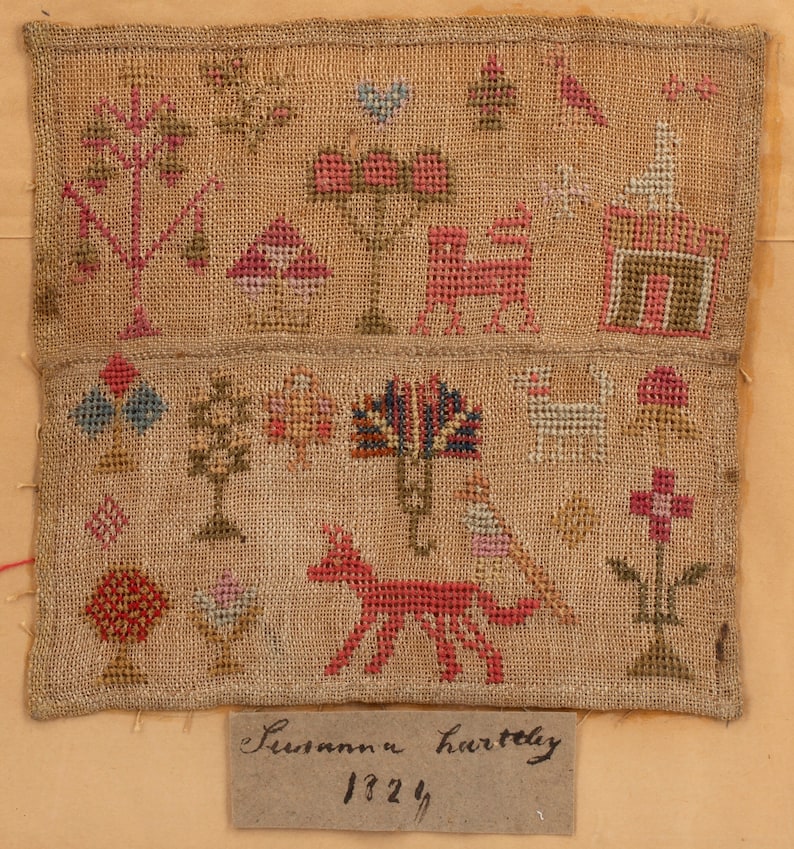 Susanna Hartley 1824 - Reproduction Sampler (PDF) - Etsy