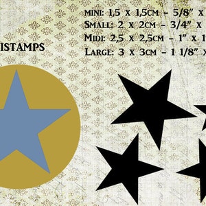 Stencil 3 Stars A4 Size - Etsy