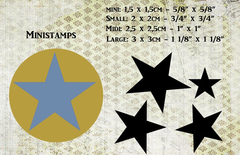 Stencil 3 Stars A4 Size - Etsy