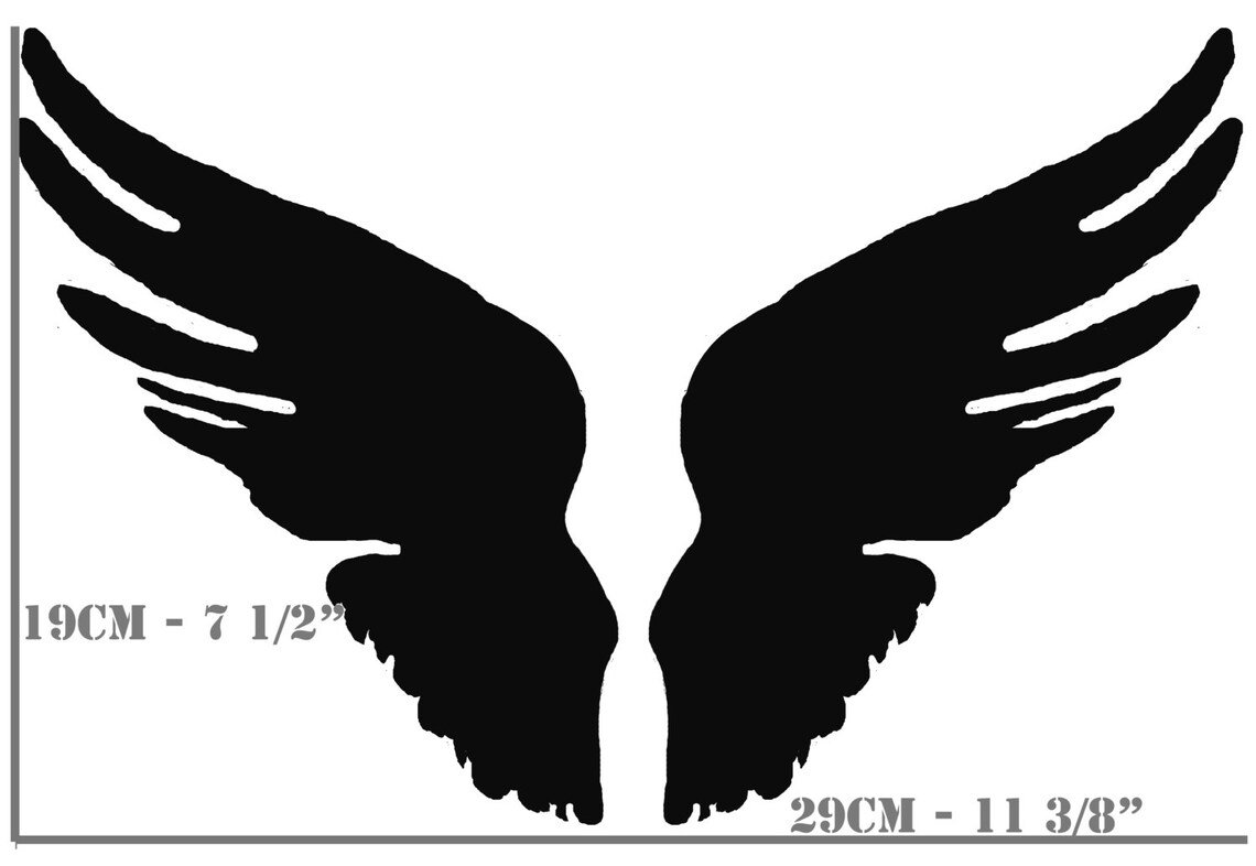 Stencil Wings A4 Size - Etsy Canada