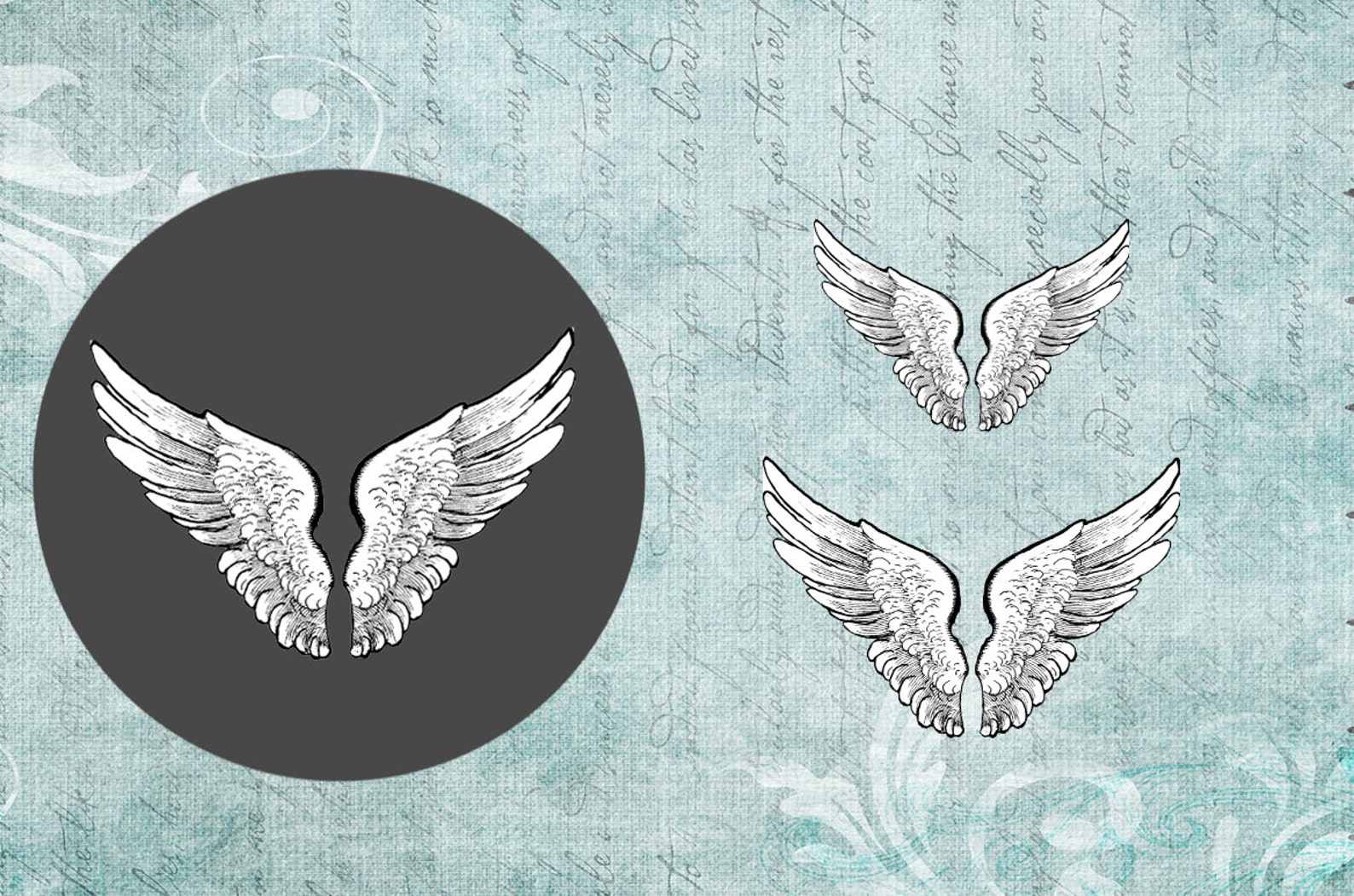 Stencil Wings A4 Size - Etsy Canada
