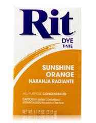 Rit Dye Choose From Colours: Tangerine Mandarin, Sunshine Orange ...