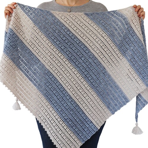 CROCHET PATTERN: Felicity Shawl/easy to Crochet - Etsy