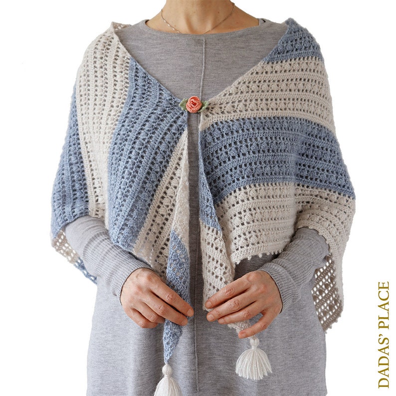 CROCHET PATTERN: Felicity Shawl/easy to Crochet Shawl/triangular ...