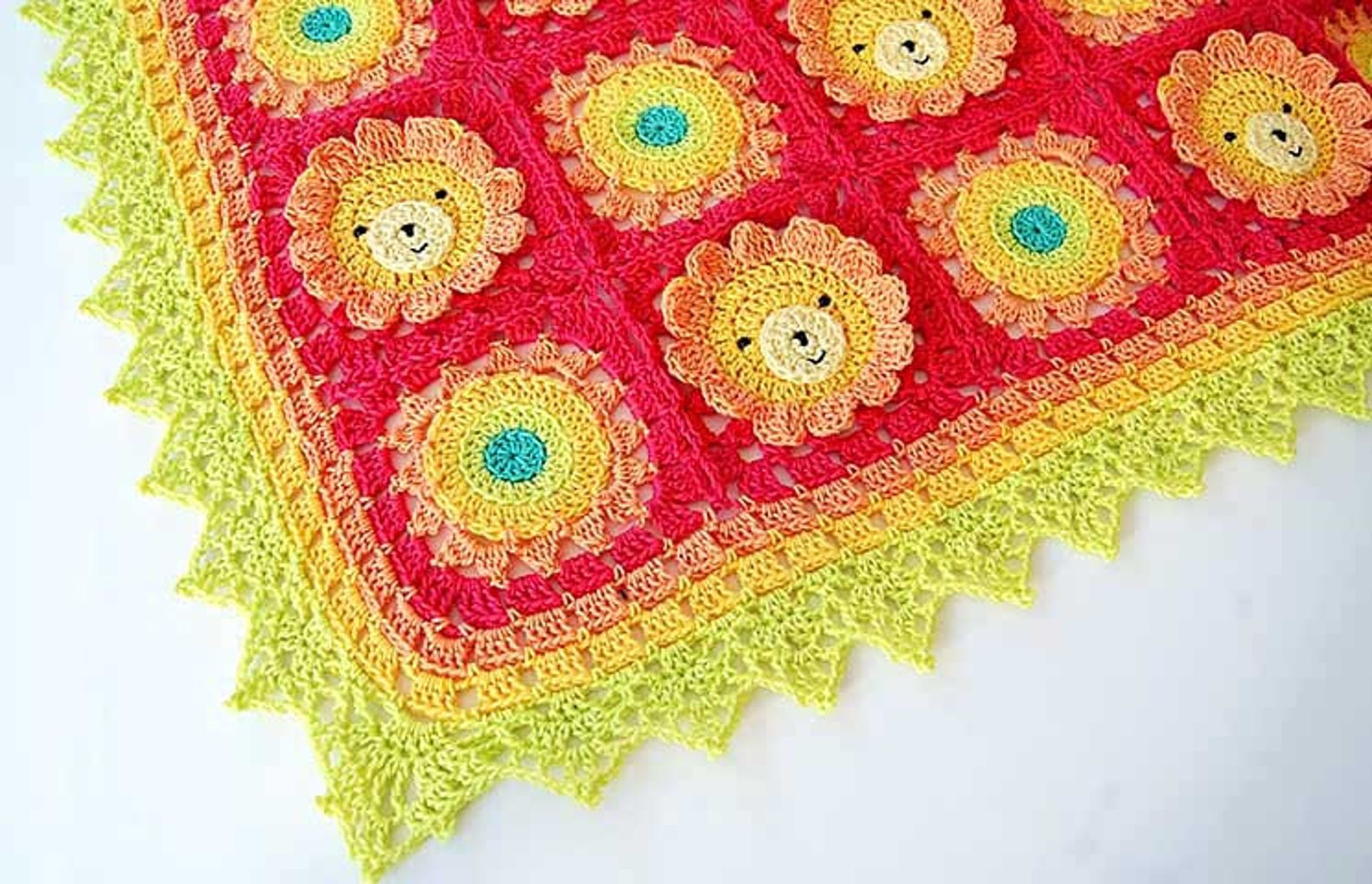 CROCHET PATTERN: Lion Baby Blanket/pdf Pattern/animal Baby Blanket ...