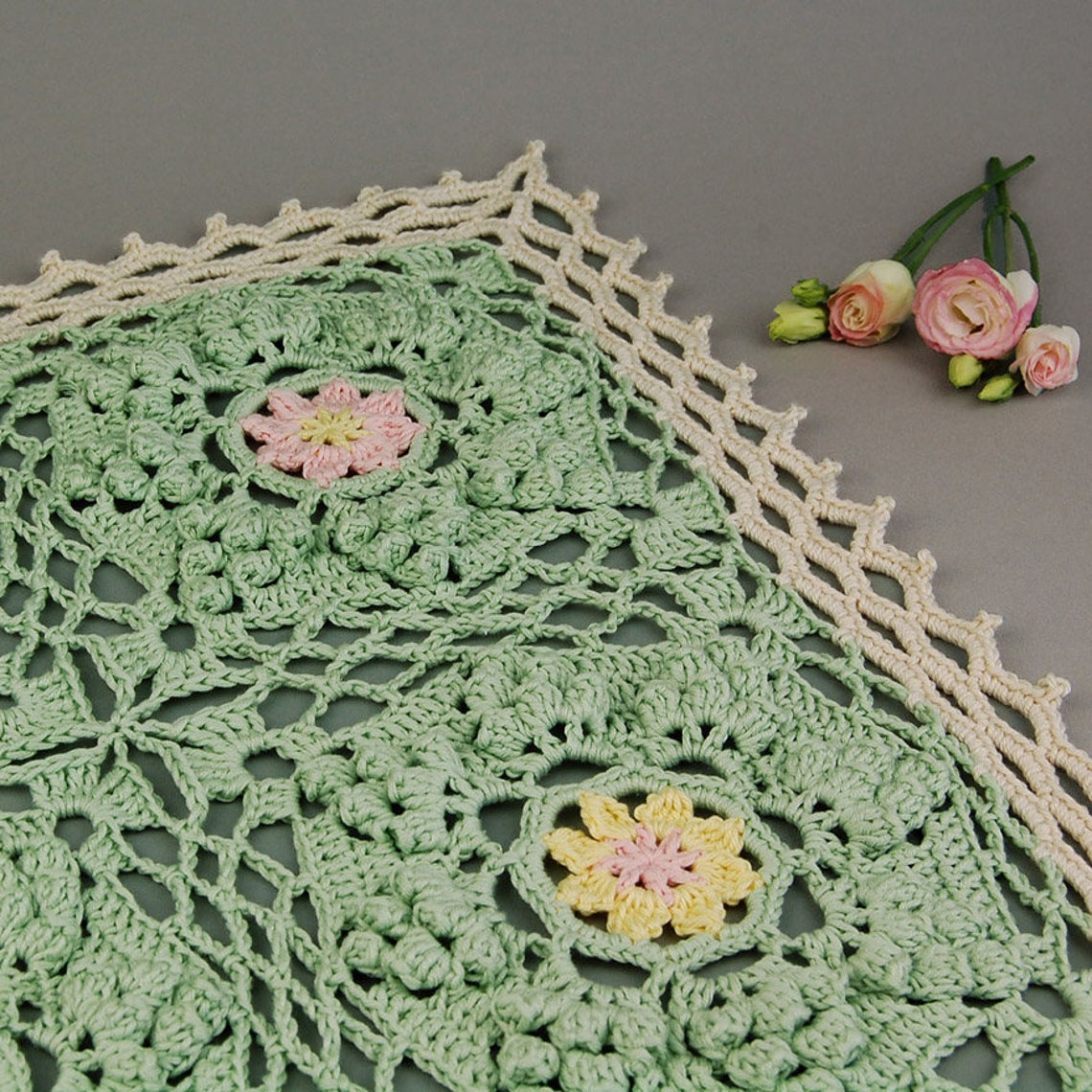 CROCHET PATTERN: Popcorn Stitch Blanket/step-by-step Crochet - Etsy