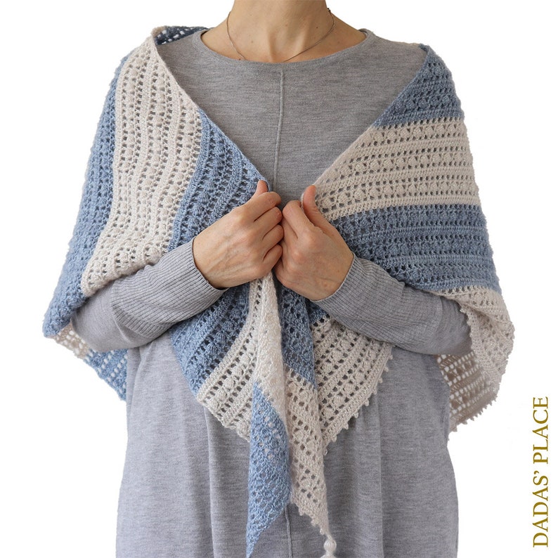 CROCHET PATTERN: Felicity Shawl/easy to Crochet Shawl/triangular ...