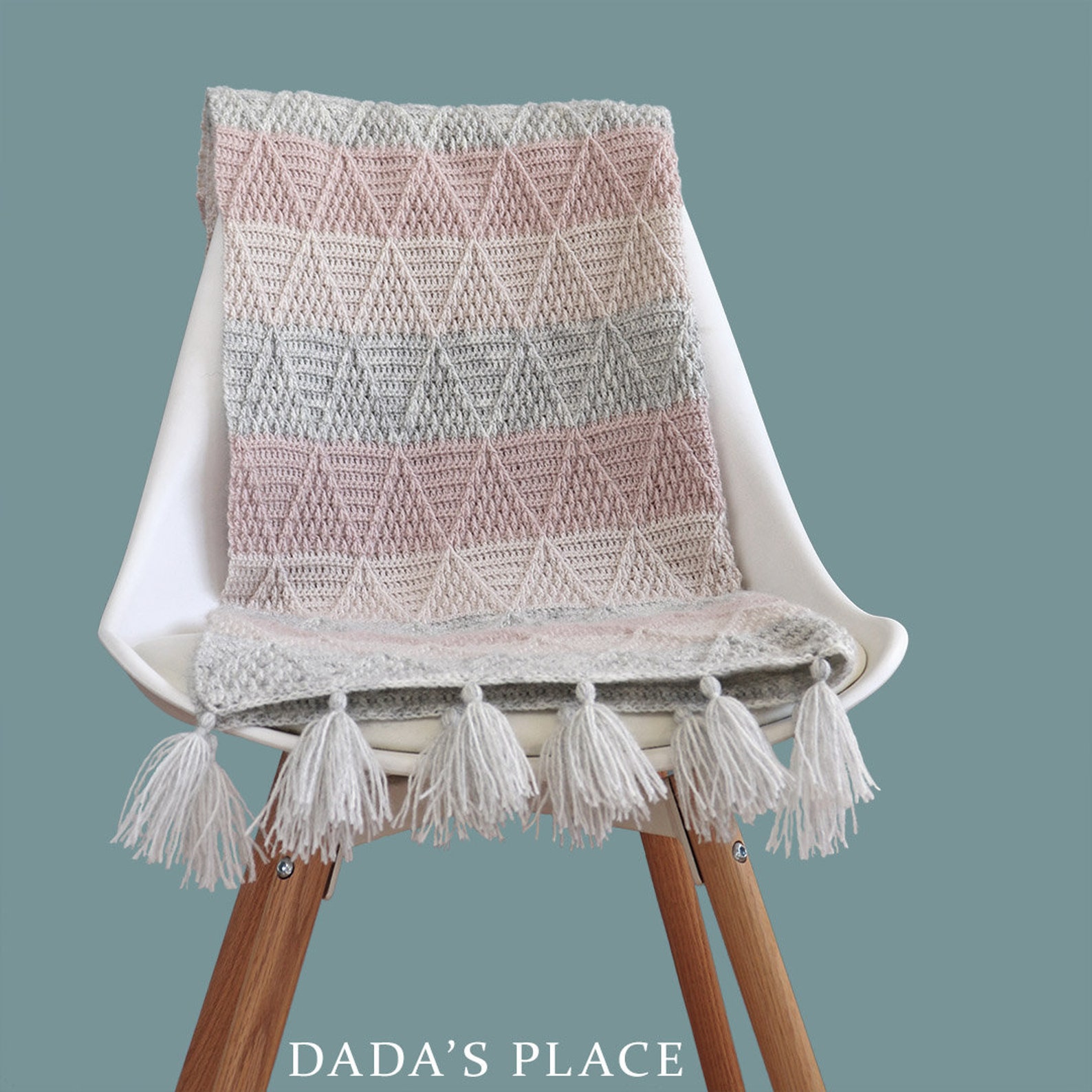 CROCHET PDF PATTERN: Arizona Blanket/modern Crochet Afghan/textured ...
