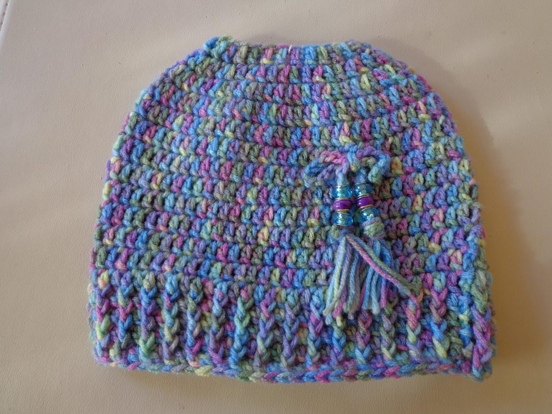 Pony Tail, Messy Bun Hat, Slouch Hat, Head Warmer, Winter Hat. - Etsy