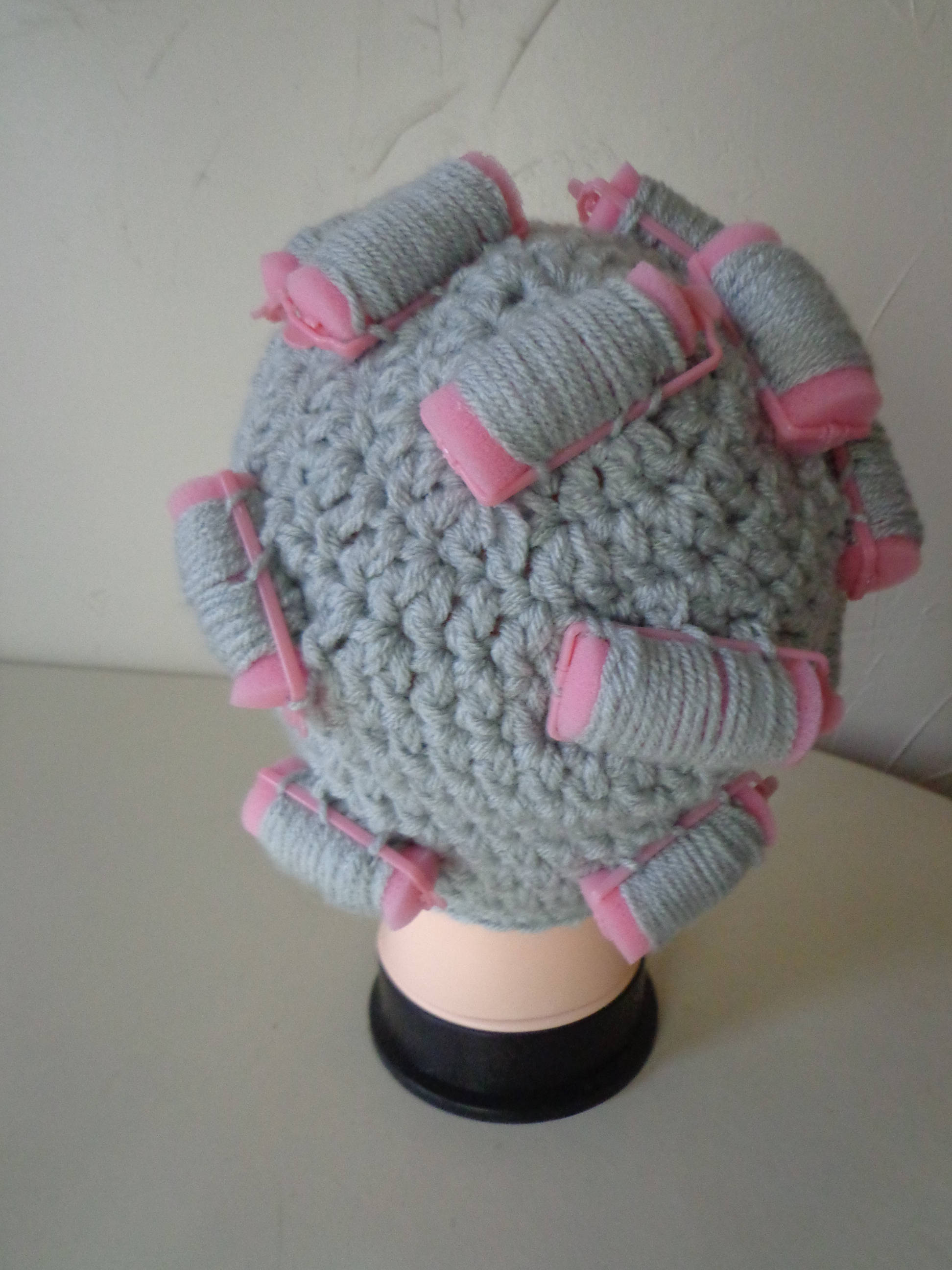 Curler Hat, Gray Hair Hat, Gag Hat, Wig Hat, Chemo Hat, Costume Hat ...