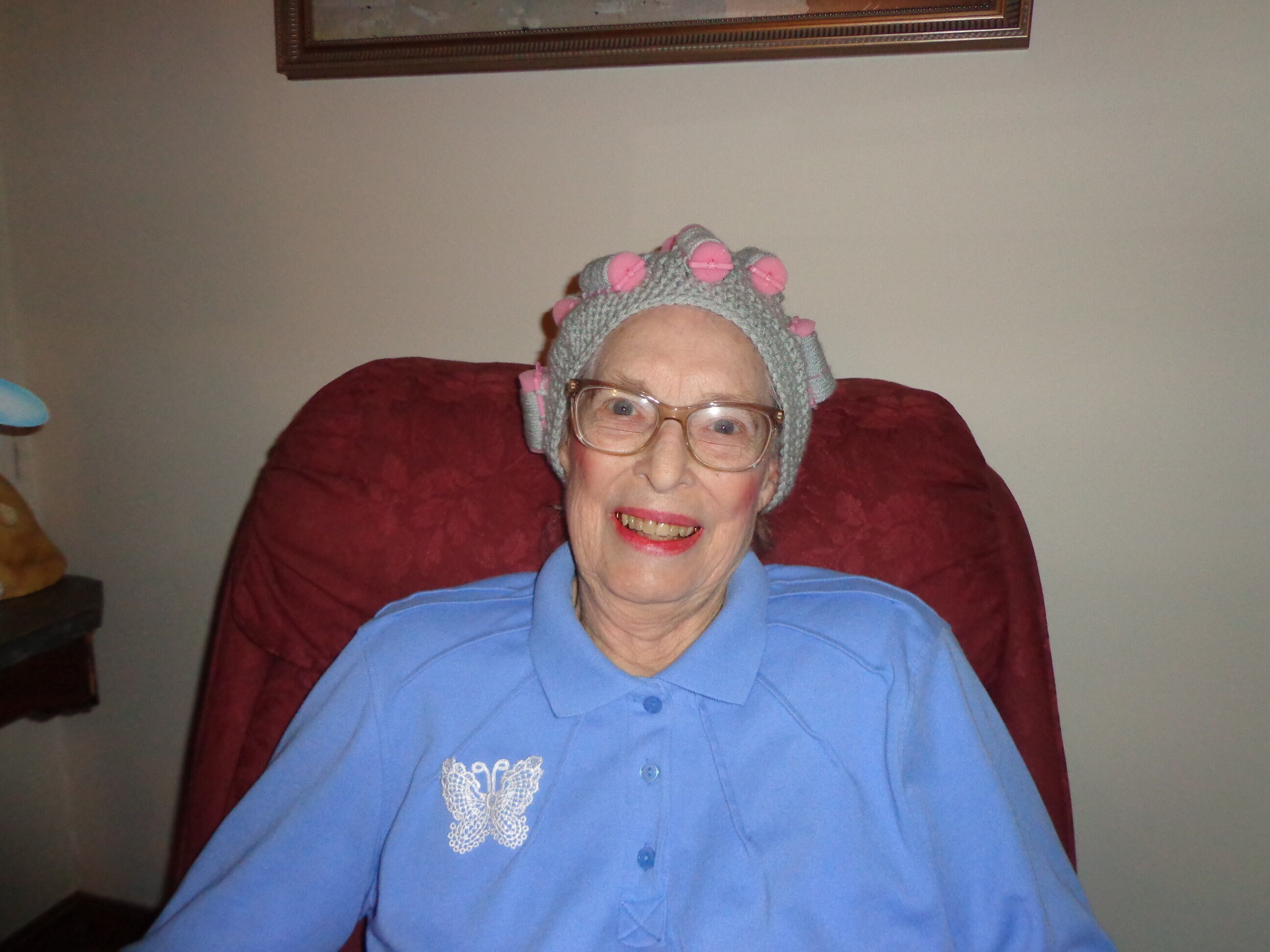 Curler Hat, Little Old Lady Hat, Gag Gift, Wig Hat, Chemo Hat, Costume ...