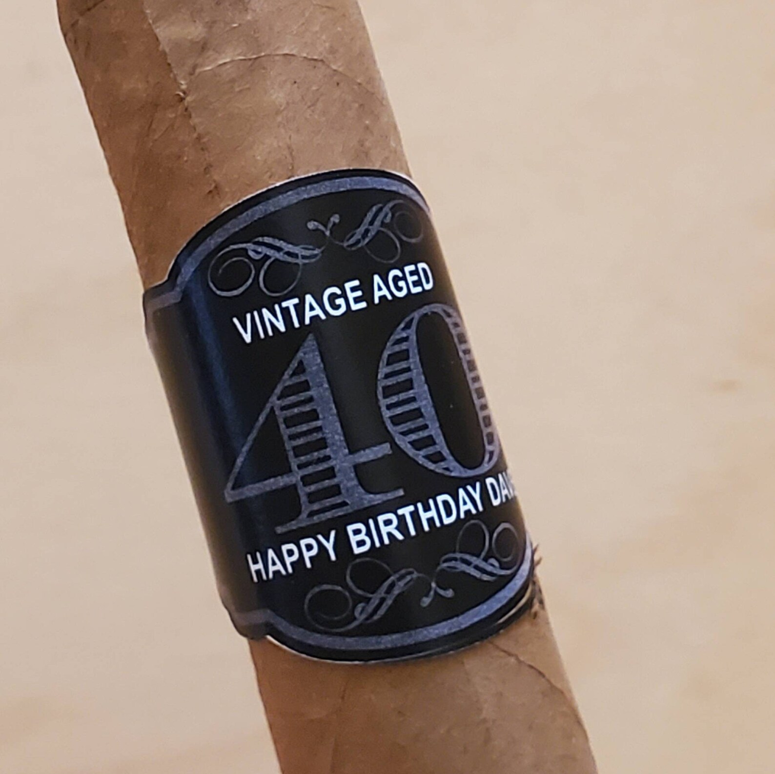 Custom Milestone Birthday Cigar Labels Party Favor 30th 40th 50th ...