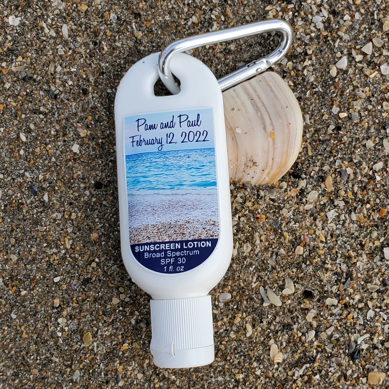 Personalized Wedding Sunscreen Favor SPF30 1oz 2oz Clip Beach - Etsy
