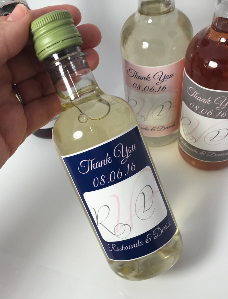 Personalized Wedding Mini Wine Labels Party Favor Fits 187ml Sutter ...