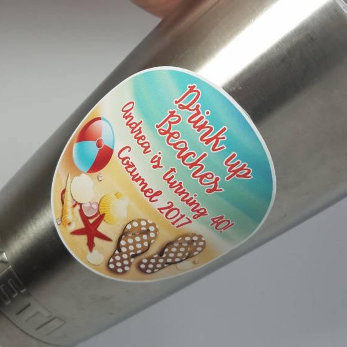 Personalized 3x3 Yeti Tumbler Waterproof Labels Drink Beaches - Etsy