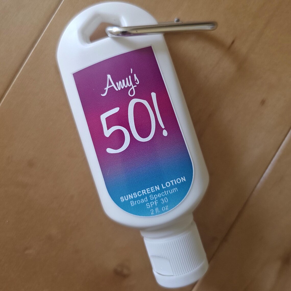 Personalized Birthday Sunscreen Favor SPF30 1oz 2oz Clip Sunscreen ...