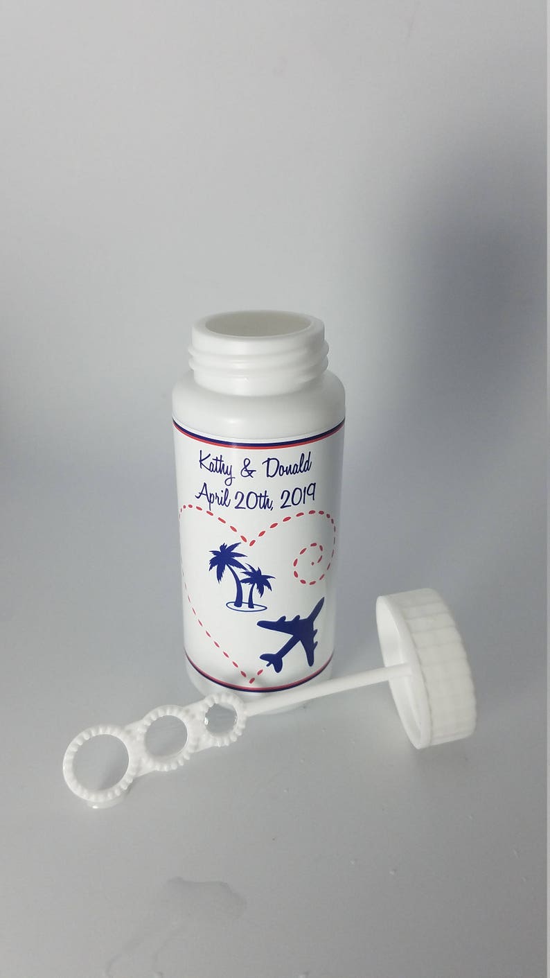 2oz Wedding Bubbles With Personalized Labels Party Favor Mini 2oz Party ...