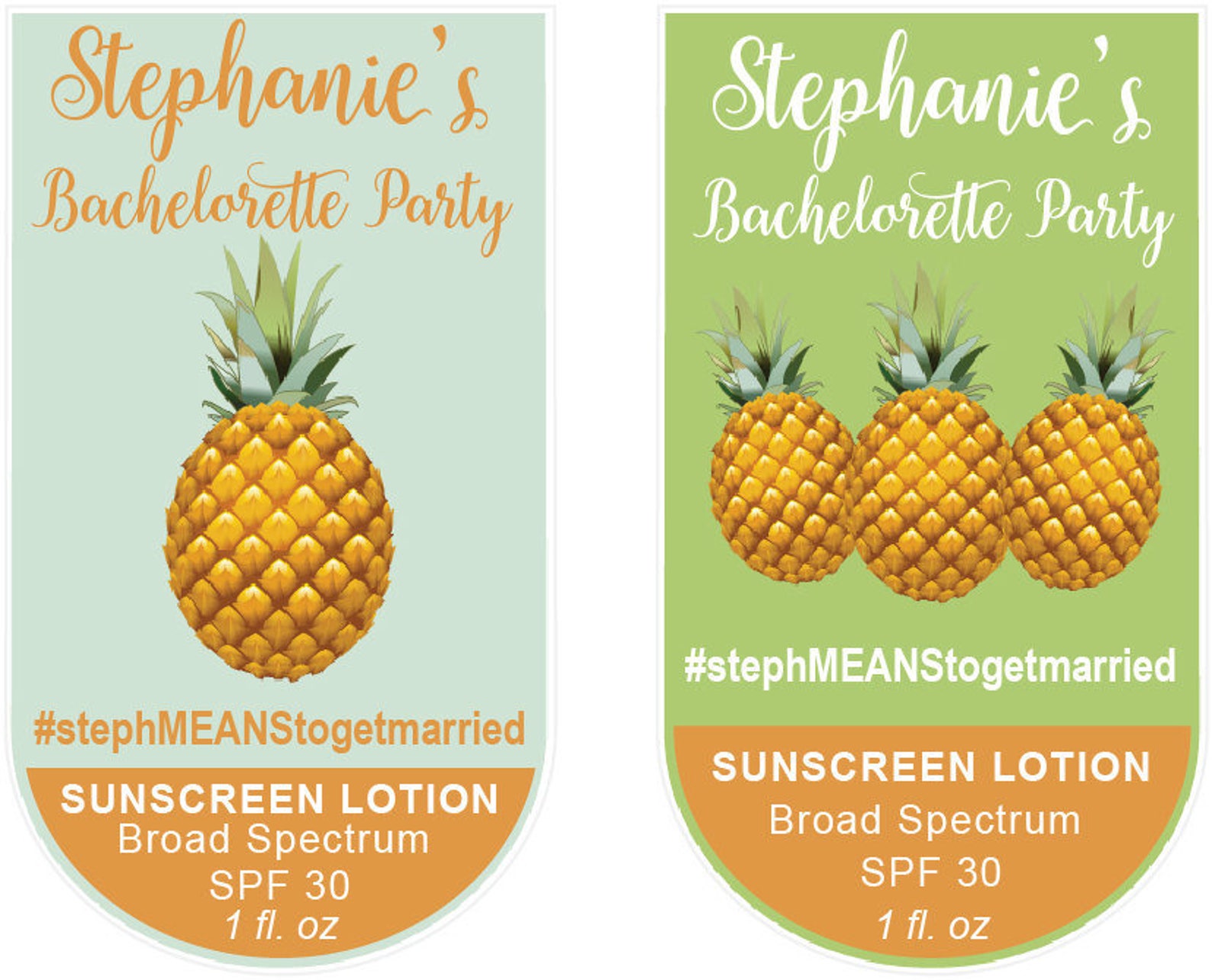 Personalized Bachelorette Party Sunscreen Favor 1oz 2oz SPF 30 - Etsy