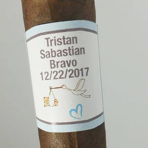 Baby Announcement Cigar Labels Party Favor We're Pregnant! Cigar Labels ...