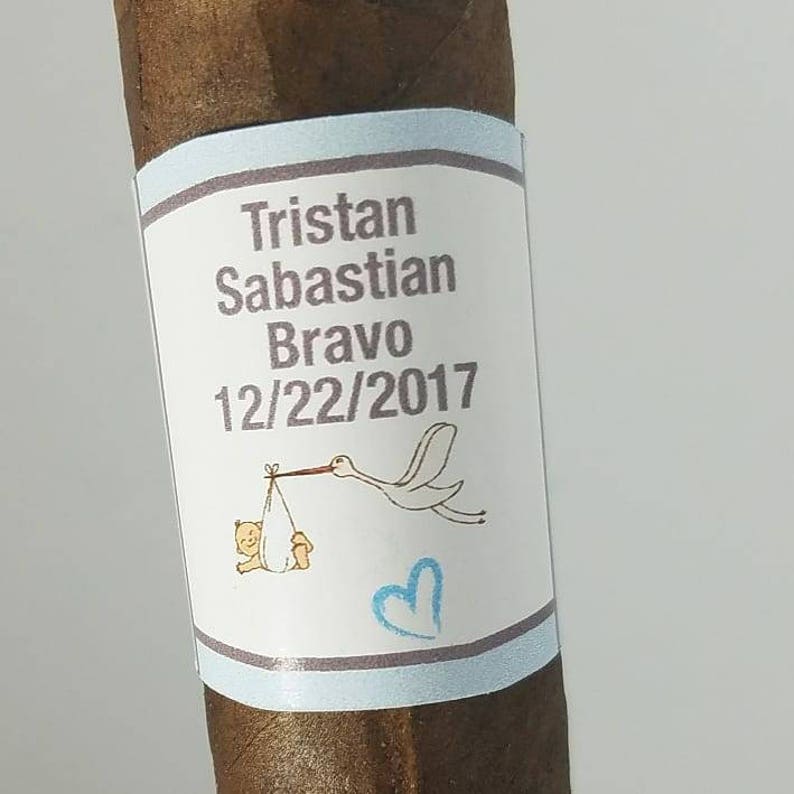 Baby Announcement Cigar Labels Party Favor We're Pregnant! Cigar Labels ...