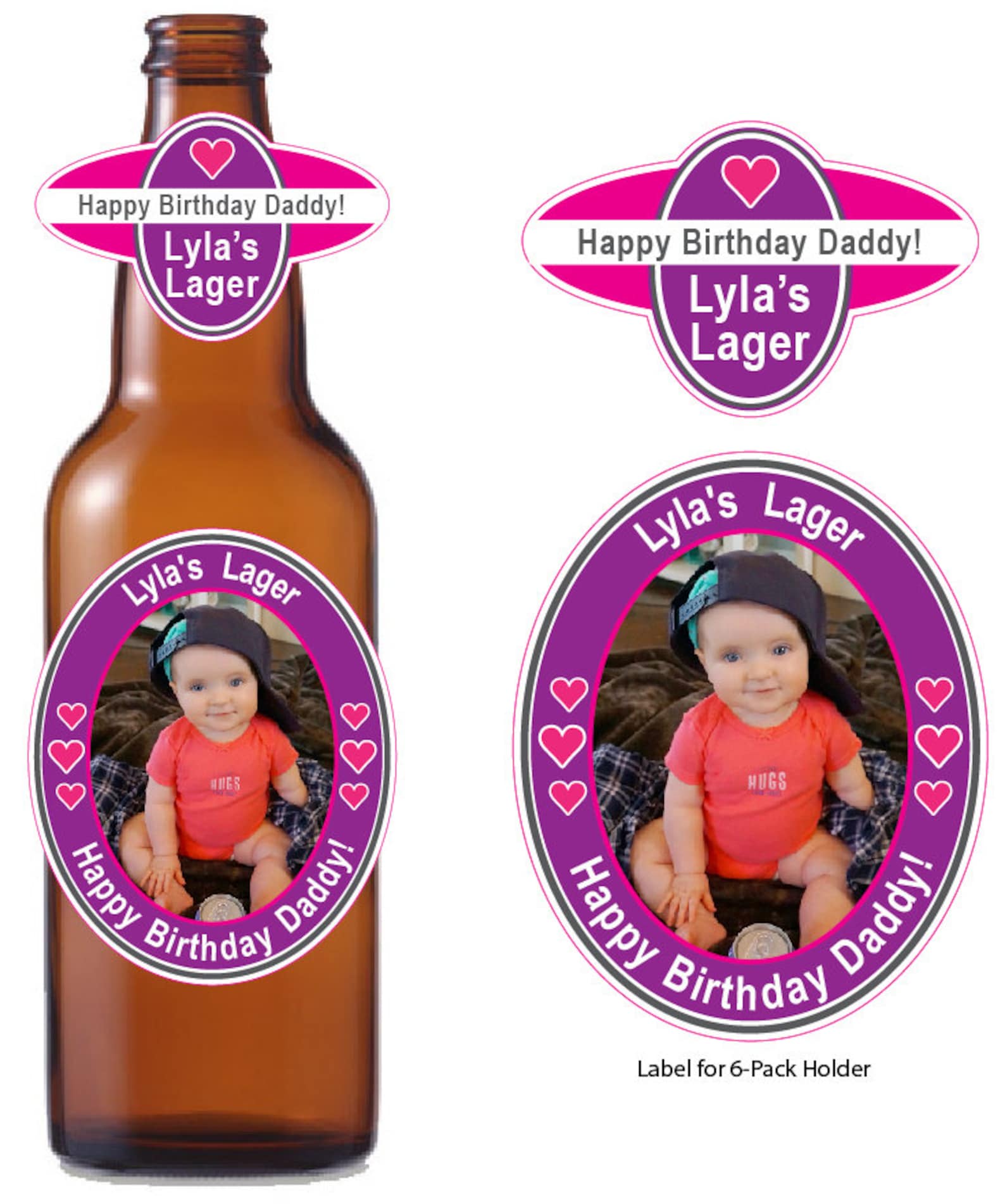 Personalized Beer Bottle Labels Birthday Beer Bottle Labels | Etsy