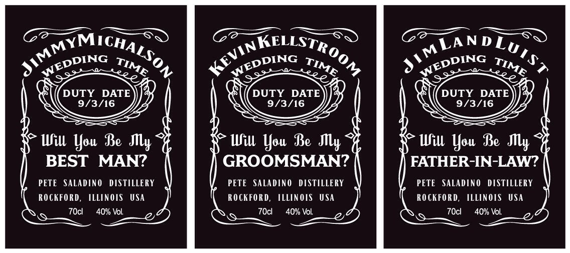 Custom Liquor Bottle Label Party Favor Malibu Rum Label Name | Etsy