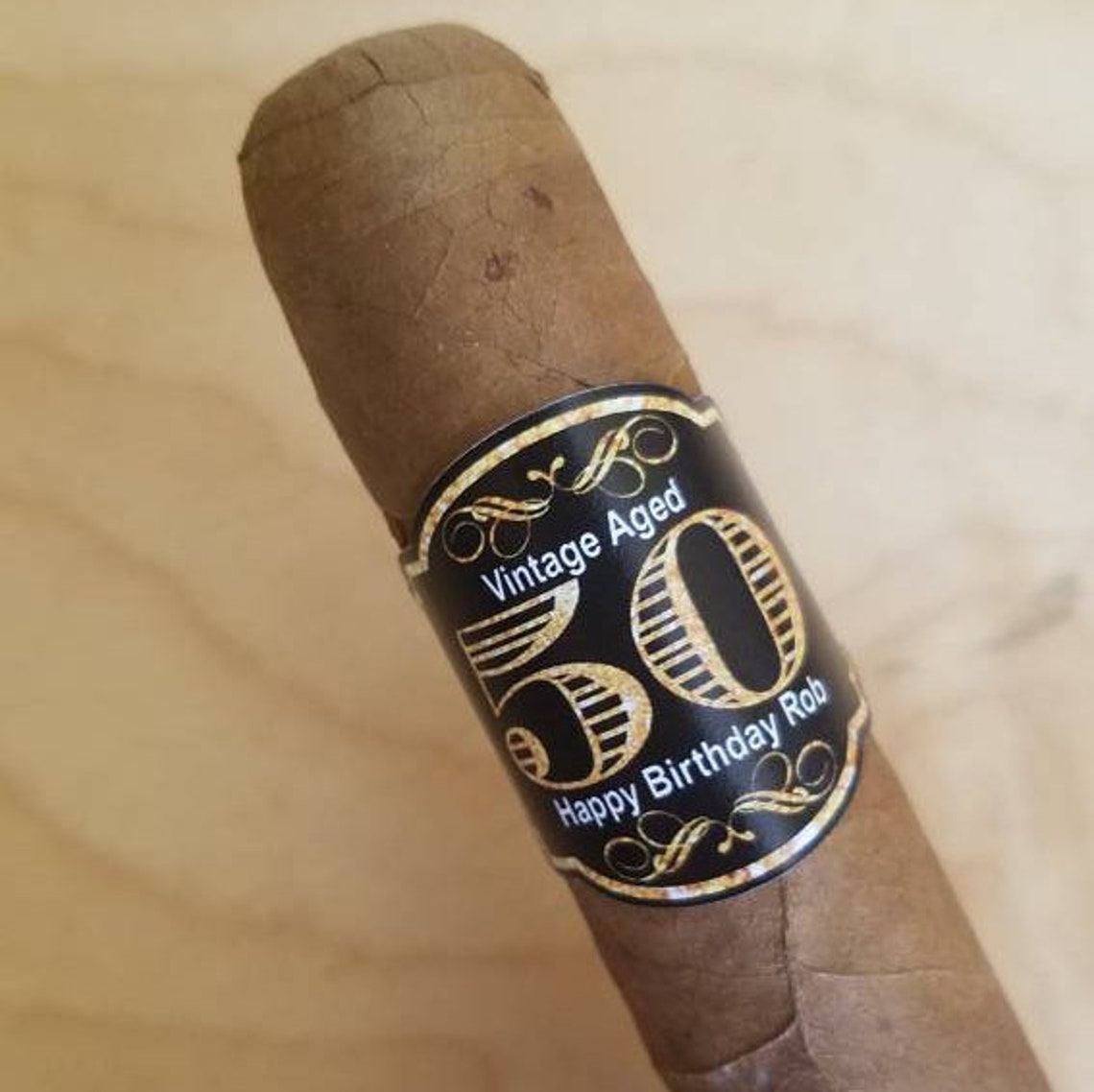 Custom Milestone Birthday Cigar Labels Party Favor 30th 40th | Etsy