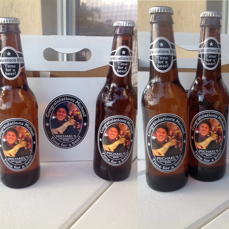 Personalized Beer Bottle Labels Birthday Beer Bottle Labels Six Pack ...