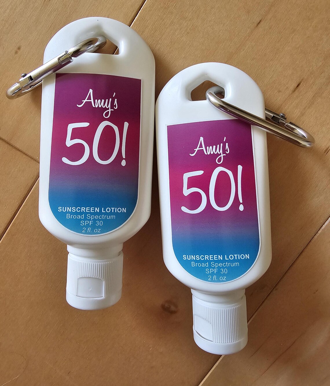 Personalized Birthday Sunscreen Favor SPF30 1oz 2oz Clip Sunscreen ...