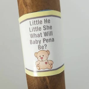 Baby Announcement Cigar Labels Party Favor We're Pregnant! Cigar Labels ...