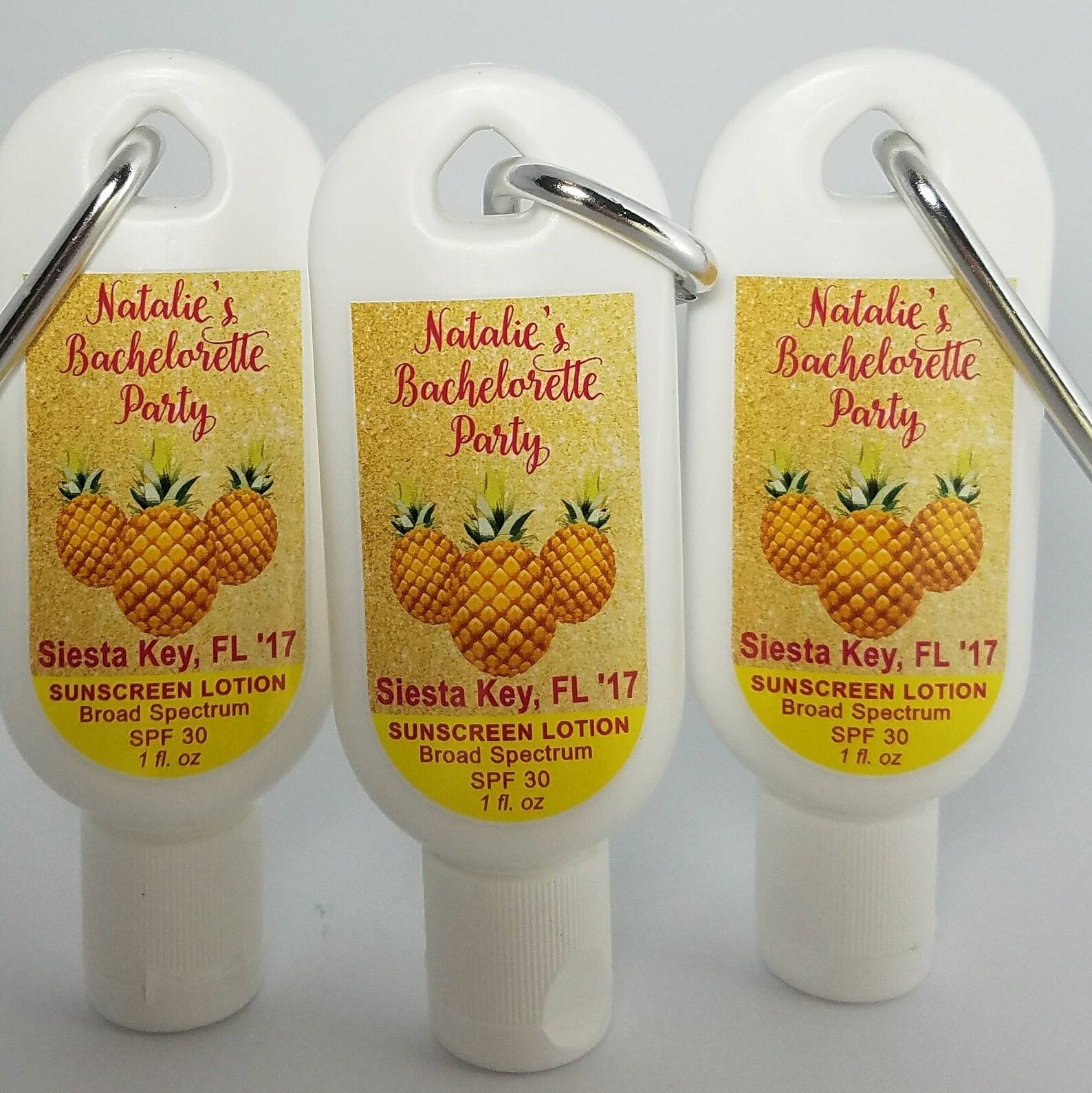 Personalized Bachelorette Party Sunscreen Favor 1oz 2oz SPF 30 - Etsy