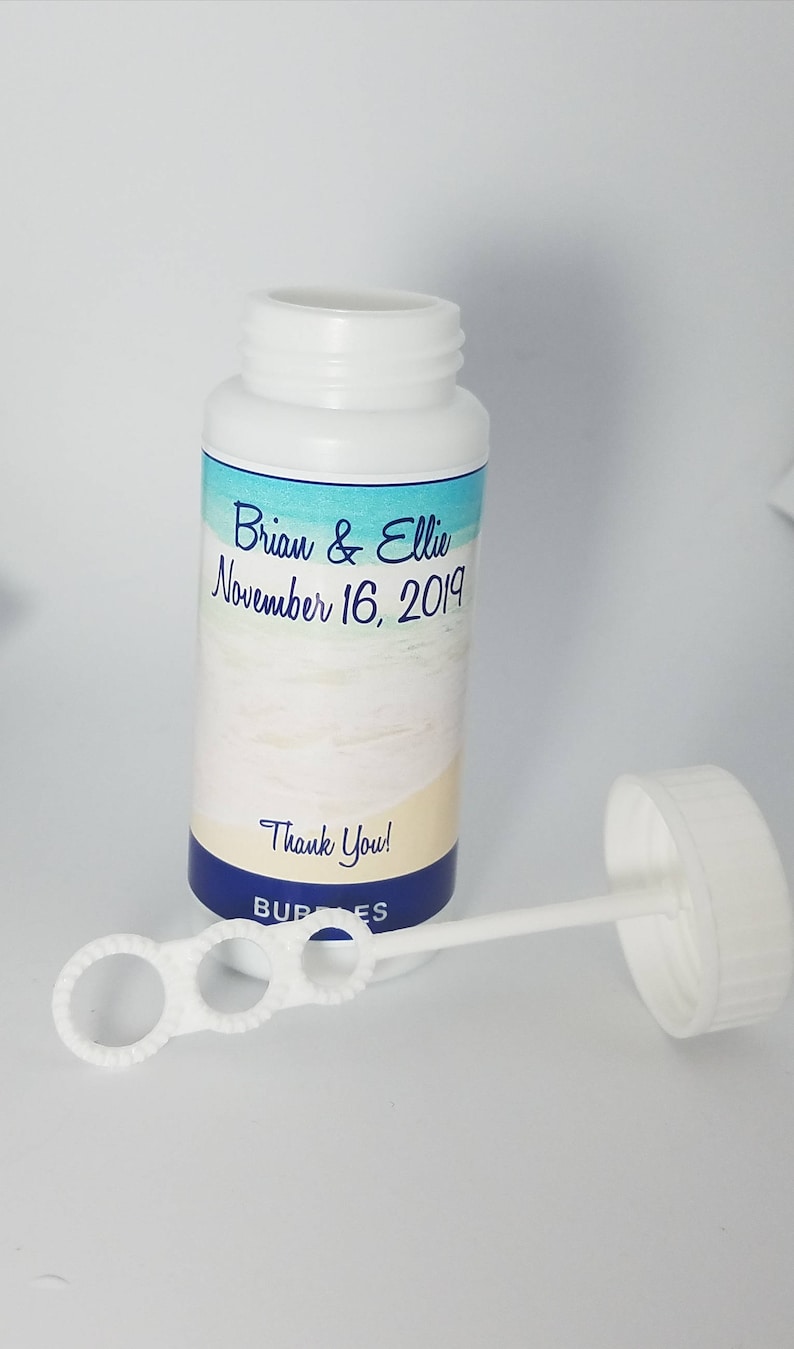 2oz Wedding Bubbles With Personalized Labels Party Favor Mini 2oz Party ...