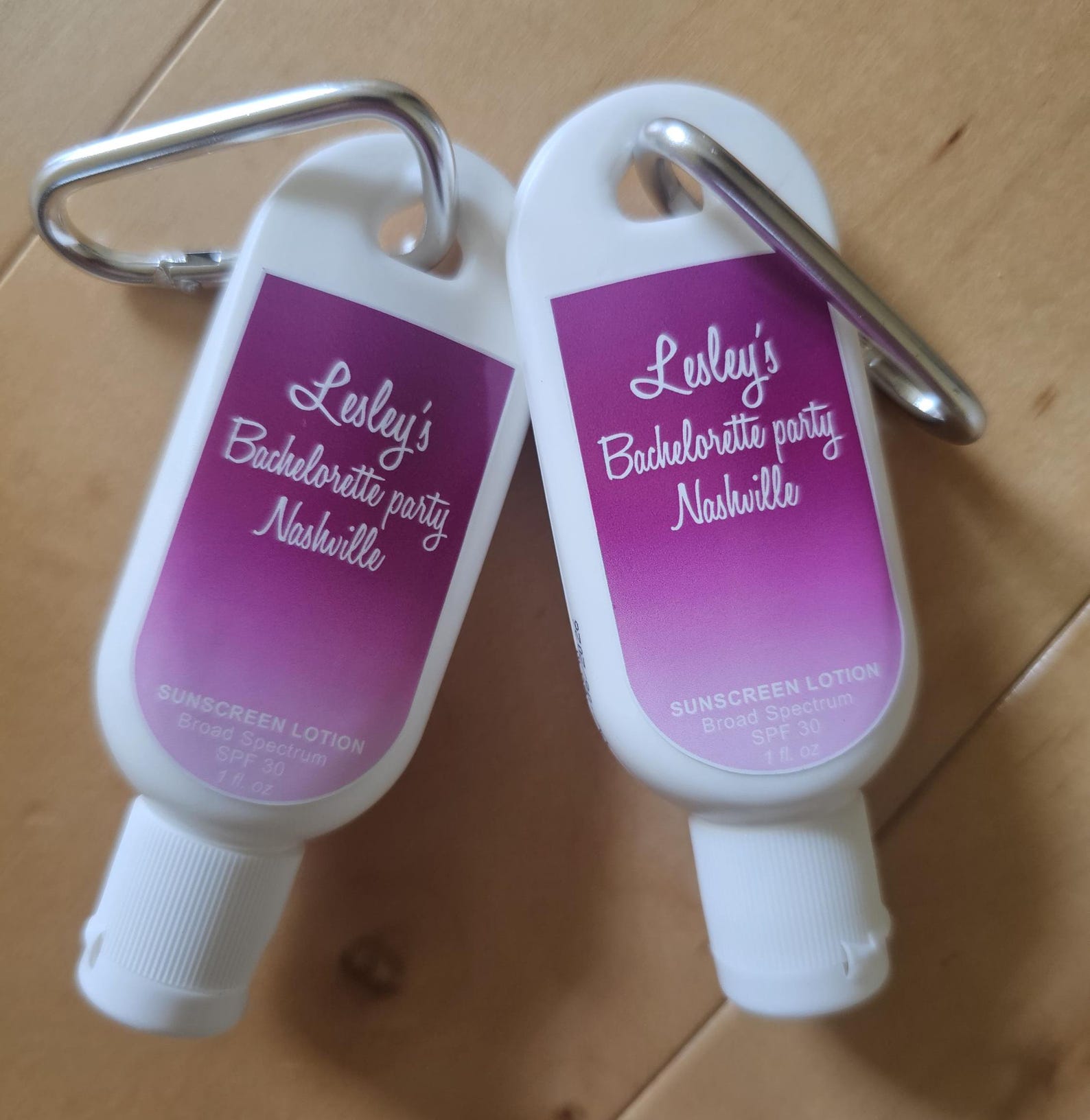 Personalized Birthday Sunscreen Favor SPF30 1oz 2oz Clip Sunscreen ...