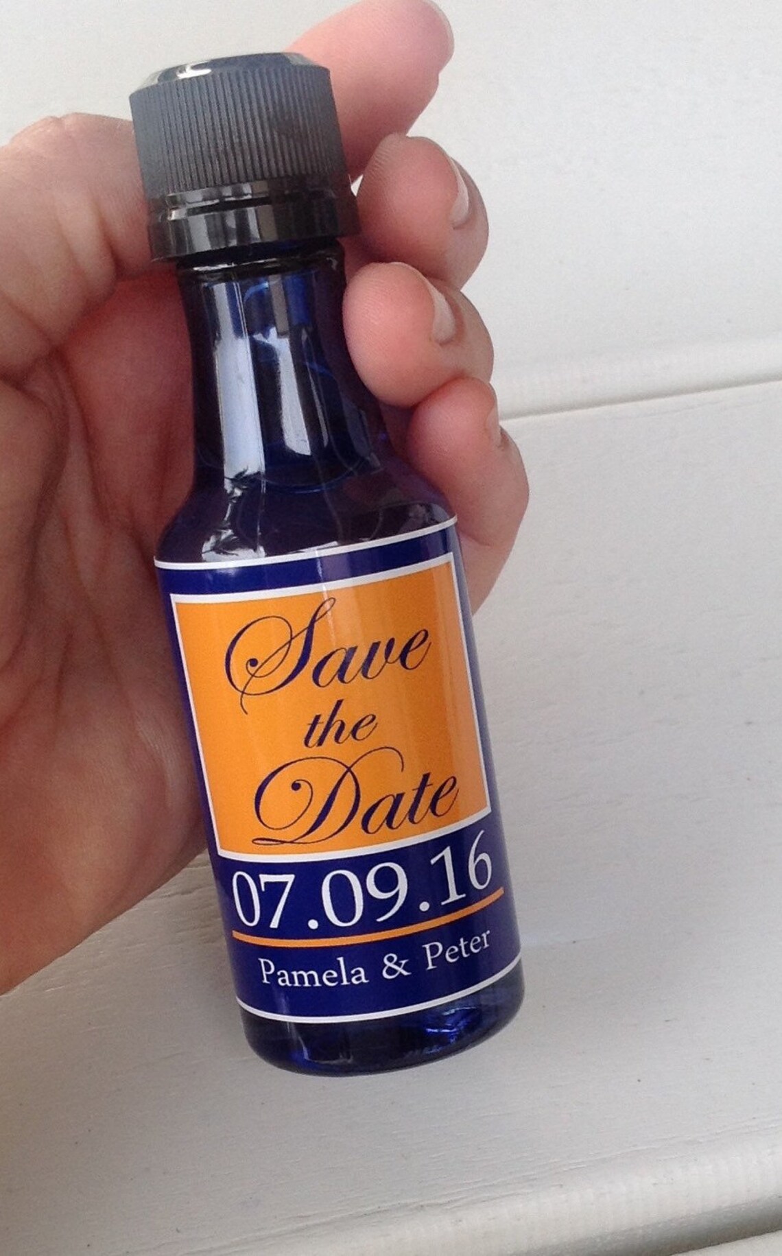Save the Date Mini Liquor Bottle Labels Party Favor 50ml - Etsy
