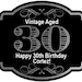 Custom Milestone Birthday Cigar Labels Party Favor 30th 40th 50th ...