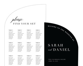 Half Arch Seating Chart - Etsy