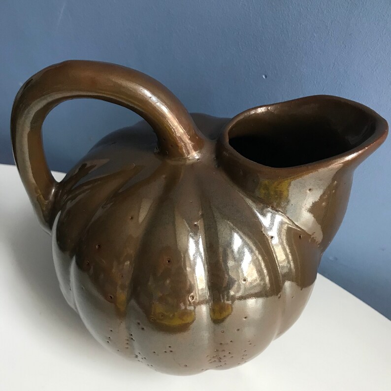 French Pumpkin Jug Pitcher. Majolica - Etsy UK