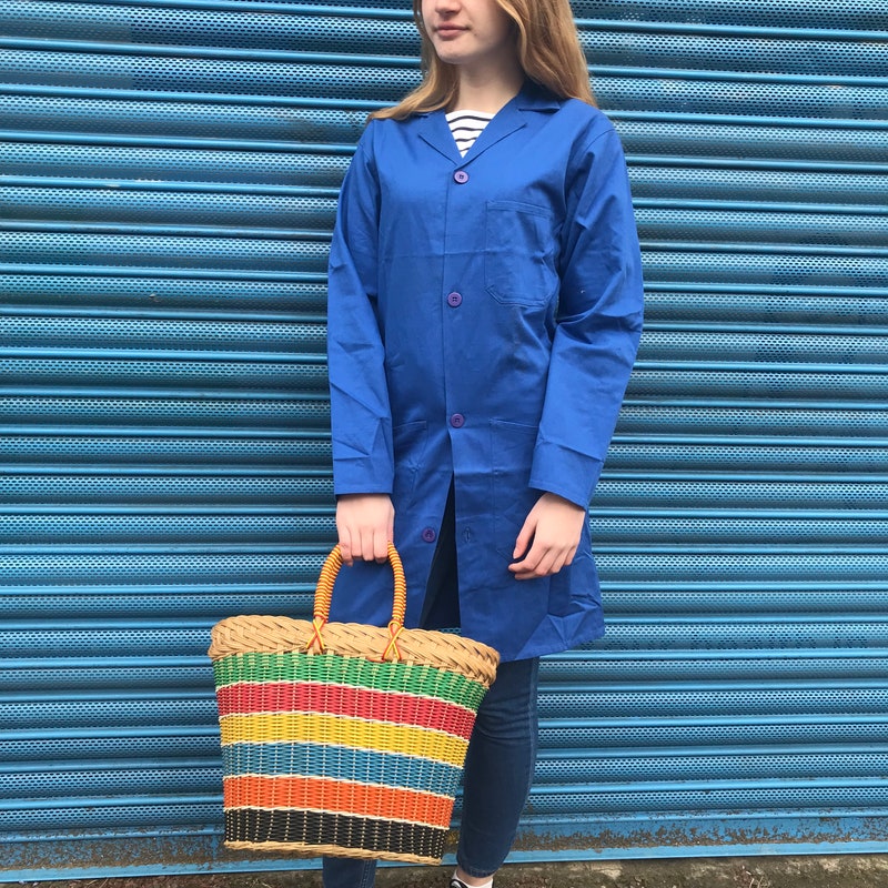Blue Lab Coat Dress - Etsy UK